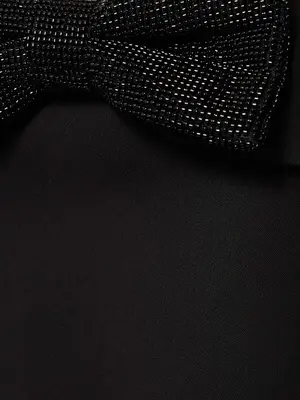 SELF-PORTRAIT Embellished Bow Tube Top