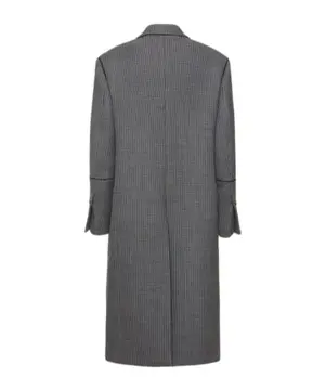 FERRAGAMO Houndstooth Long-sleeved Coat