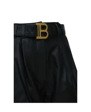 Balmain Logo High-waisted Casual Shorts