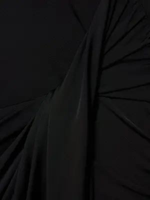 MUGLER Asymmetrical Drape Mini Skirt