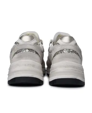 GOLDEN GOOSE Star-patch Distressed Glittered Sneakers