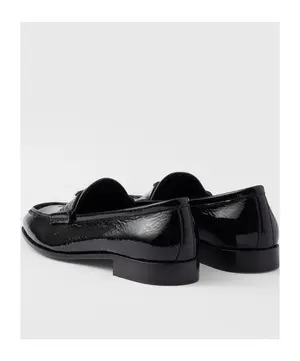 Prada Naplak Patent Leather Loafers - Black