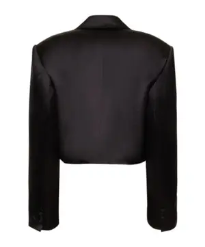 Magda Butrym Cropped Blazer With Logo Detail