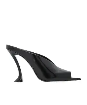 LANVIN Midnight Step Peep Toe Sandals