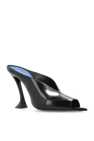 LANVIN Midnight Step Peep Toe Sandals