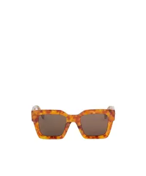 Off-White Full Frame Sunglasses - Brown