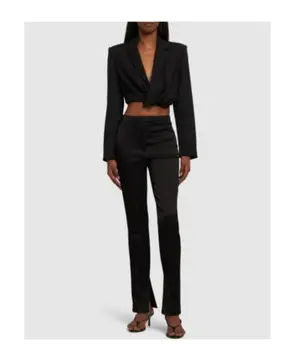 Alexander Wang Logo Detail Slim Leg Pants