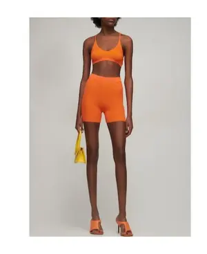 Jacquemus Ribbed Slim Fit Knee Length Shorts