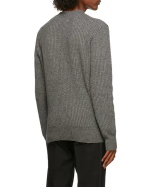 MAISON MARGIELA Ribbed Chest Pocket Jumper