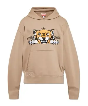 Kenzo Happy Tiger Embroidered Hoodie