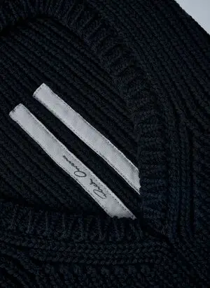 Rick Owens Ribbed Knit Balaclava