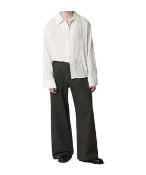 Séfr Check-textured Shirt