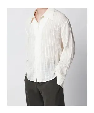 Séfr Check-textured Shirt