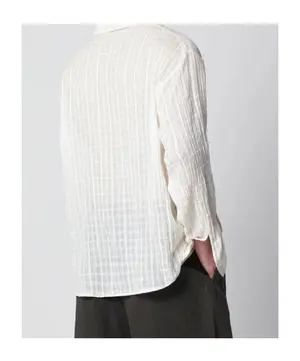 Séfr Check-textured Shirt