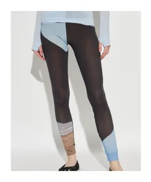 Issey Miyake Colorblocked Printed Trousers