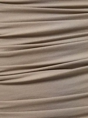 Michael Kors Strapless Ruched Midi Dress
