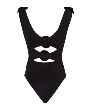 Magda Butrym Cut-out Jumpsuit With Rose Appliques
