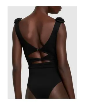 Magda Butrym Cut-out Jumpsuit With Rose Appliques