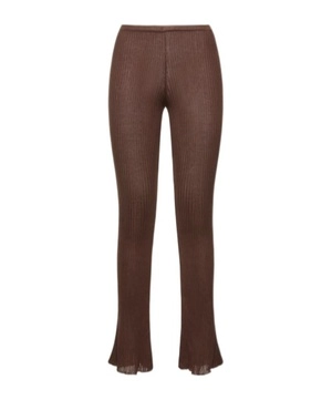 Magda Butrym Ribbed Elastic Waist Casual Pants
