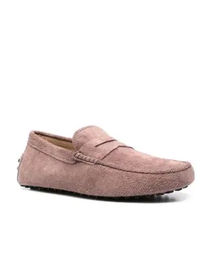 TOD'S Gommino Logo Loafers - Brown