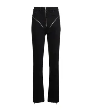 MUGLER High-waist Zip Detail Jeans