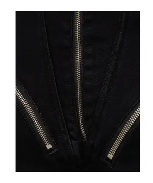MUGLER High-waist Zip Detail Jeans
