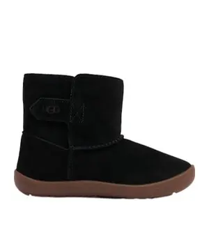 UGG Round Toe Boots With Side Hook And Loop Closure