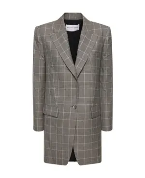 Michael Kors Single-breasted Checked Suit Jacket