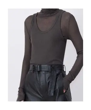 LEMAIRE Ribbed Scoop Neck Tank Top