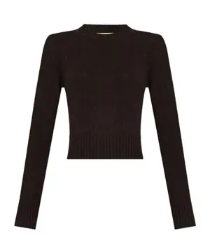Ami Long-sleeve Crewneck Knitted Jumper