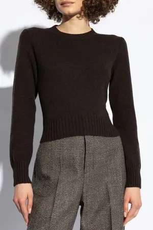 Ami Long-sleeve Crewneck Knitted Jumper
