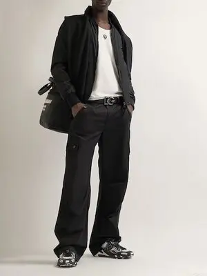 Dolce & Gabbana Emblem Signage Cargo Pants