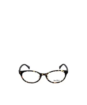 Max Mara Oval Frame Eyeglasses - Black