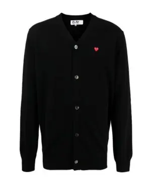 Play Comme Des Garcon Logo Cardigans For Men