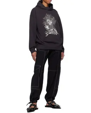 GANNI Phantom Isoli Heart Oversized Hoodie