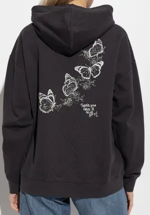 GANNI Phantom Isoli Heart Oversized Hoodie