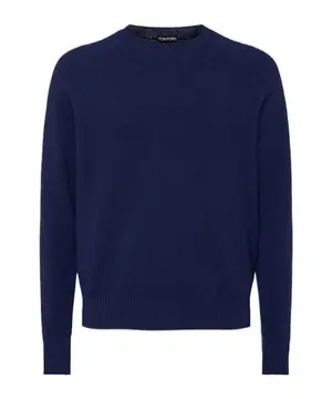 TOM FORD Wool Cashmere Crewneck Sweater - Black