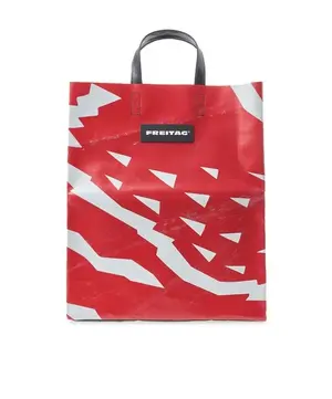FREITAG Patterned Tote Bag With Distressed Top Handles