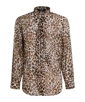 Dsquared2 Wild2 Sexy Tie Printed Cotton Shirt