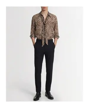 Dsquared2 Wild2 Sexy Tie Printed Cotton Shirt