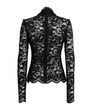 Rabanne Lace Turtleneck Top