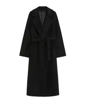 Max Mara Long-sleeved Coat - Black