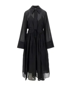 JIL SANDER Cut-out Poplin Shirt Dress