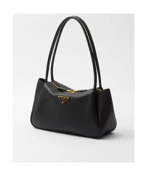 Prada Medium Handbag With Enamel Triangle Logo