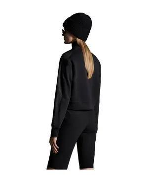 Moncler Cropped Logo Lettering Sweatshirt