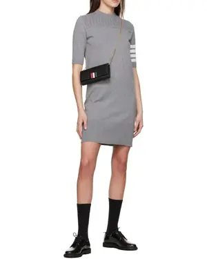 Thom Browne Logo Patch Chain Shoulder Bag