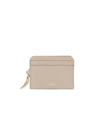 Chloé Logo Card Holder - Boy Brown