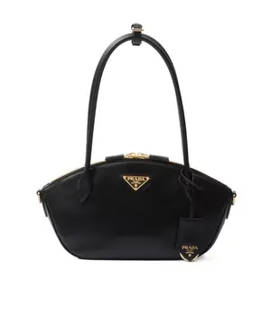 Prada Logo Plaque Tote Bag