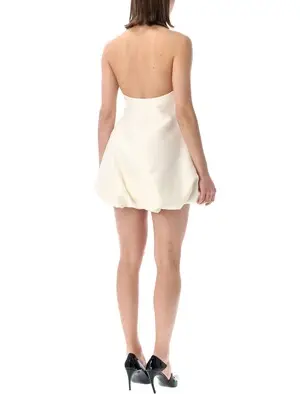 Balenciaga Halterneck Mini Dress - Ivory