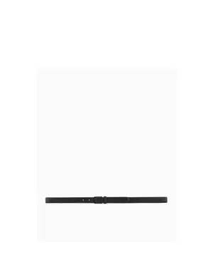 Emporio Armani Logo Embossed Buckle Belt